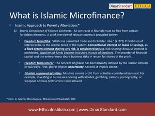 What is Islamic Microfinance? Making it a Sustainable Reality | PPT