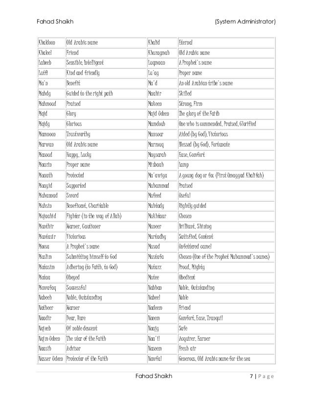 Islamic Names islamic-names