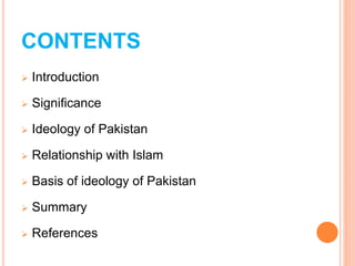 Islamic perspective and ideology of pakistan | PPT