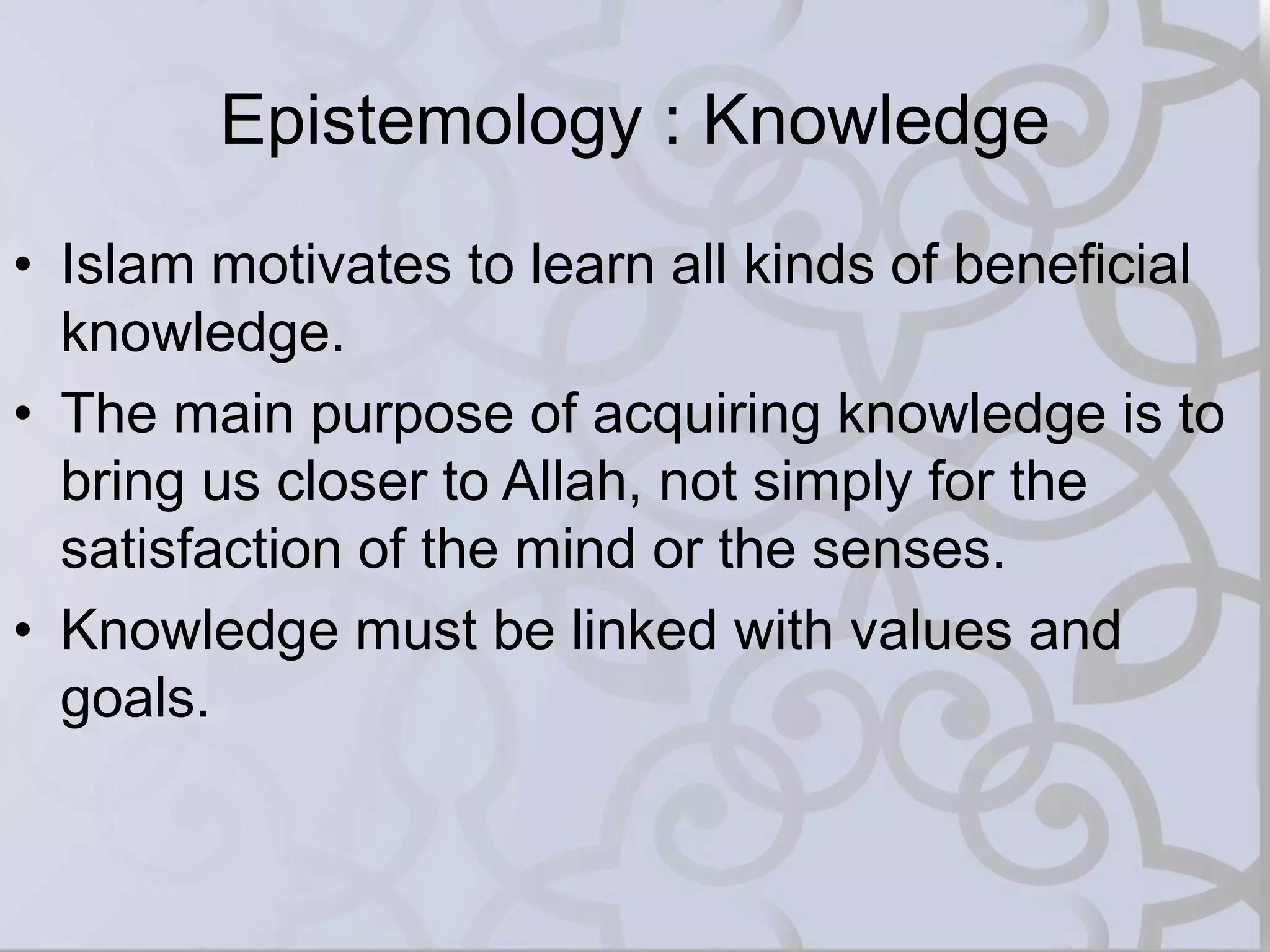 Islamic perspective of education | PPTX