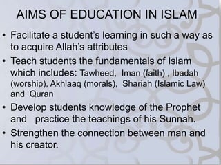 Islamic perspective of education | PPTX