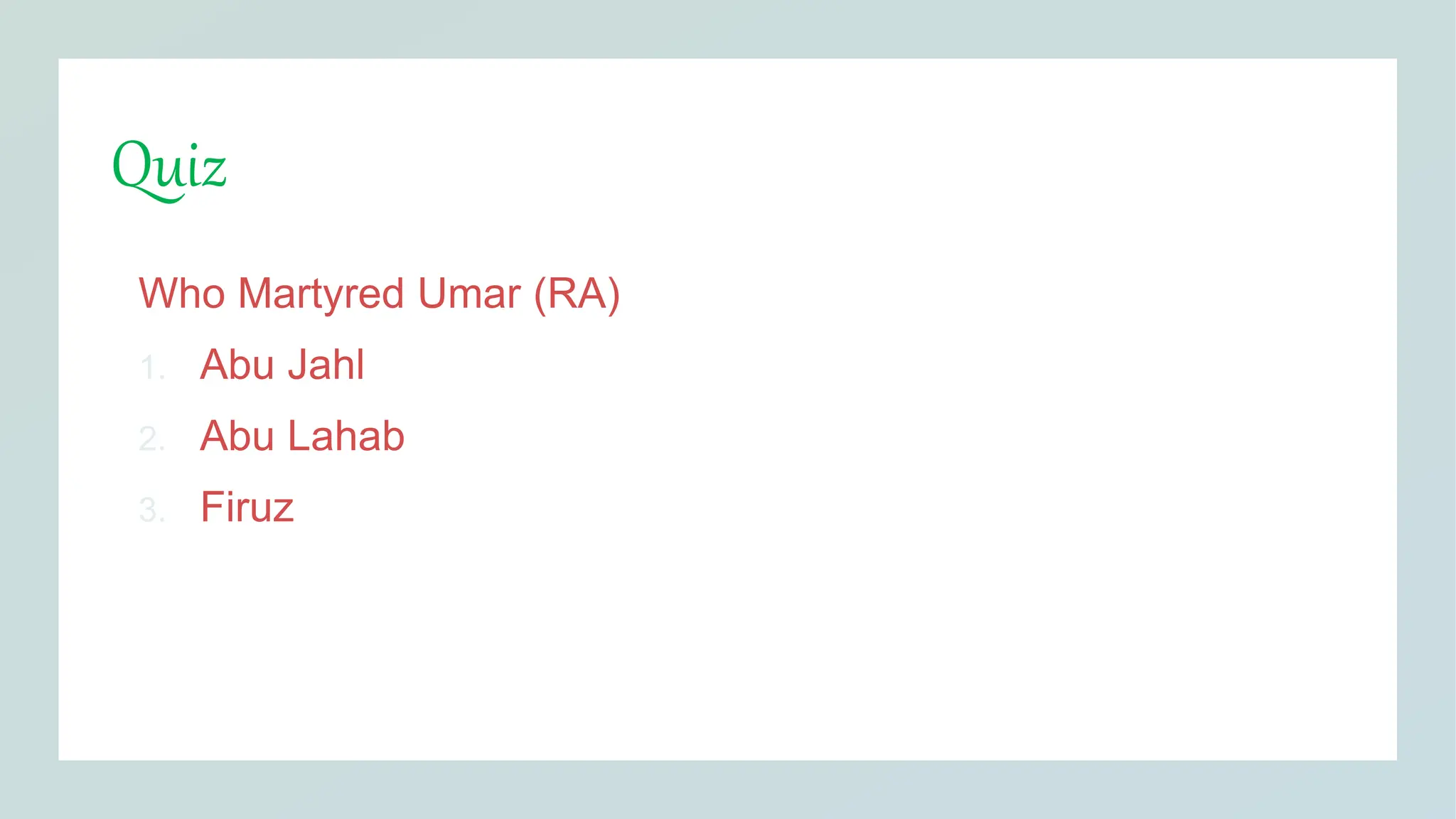 The Great Life of the the symbol of Modesty Named Uthman (RA) | PPTX