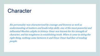 The Great Life of the the symbol of Modesty Named Uthman (RA) | PPTX