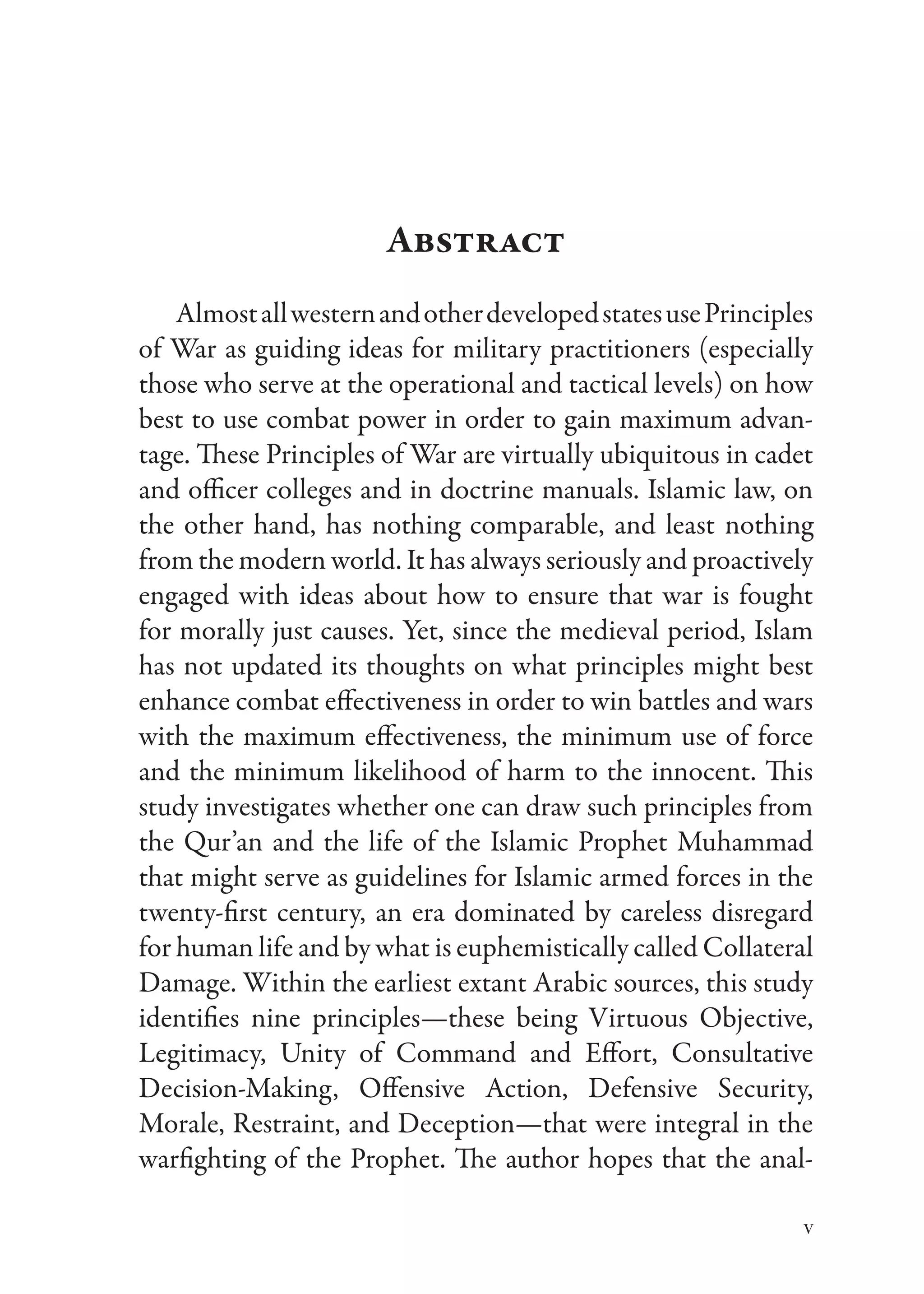 Islamic Principles of War for the Twenty-first Century, by Professor ...