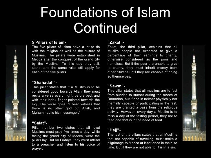 Islamic Religion Aphg