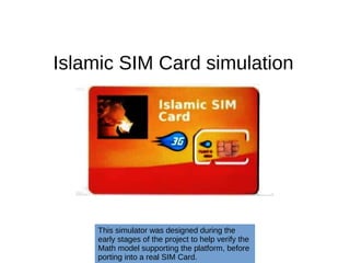 Islamic sim card simulation | PPT