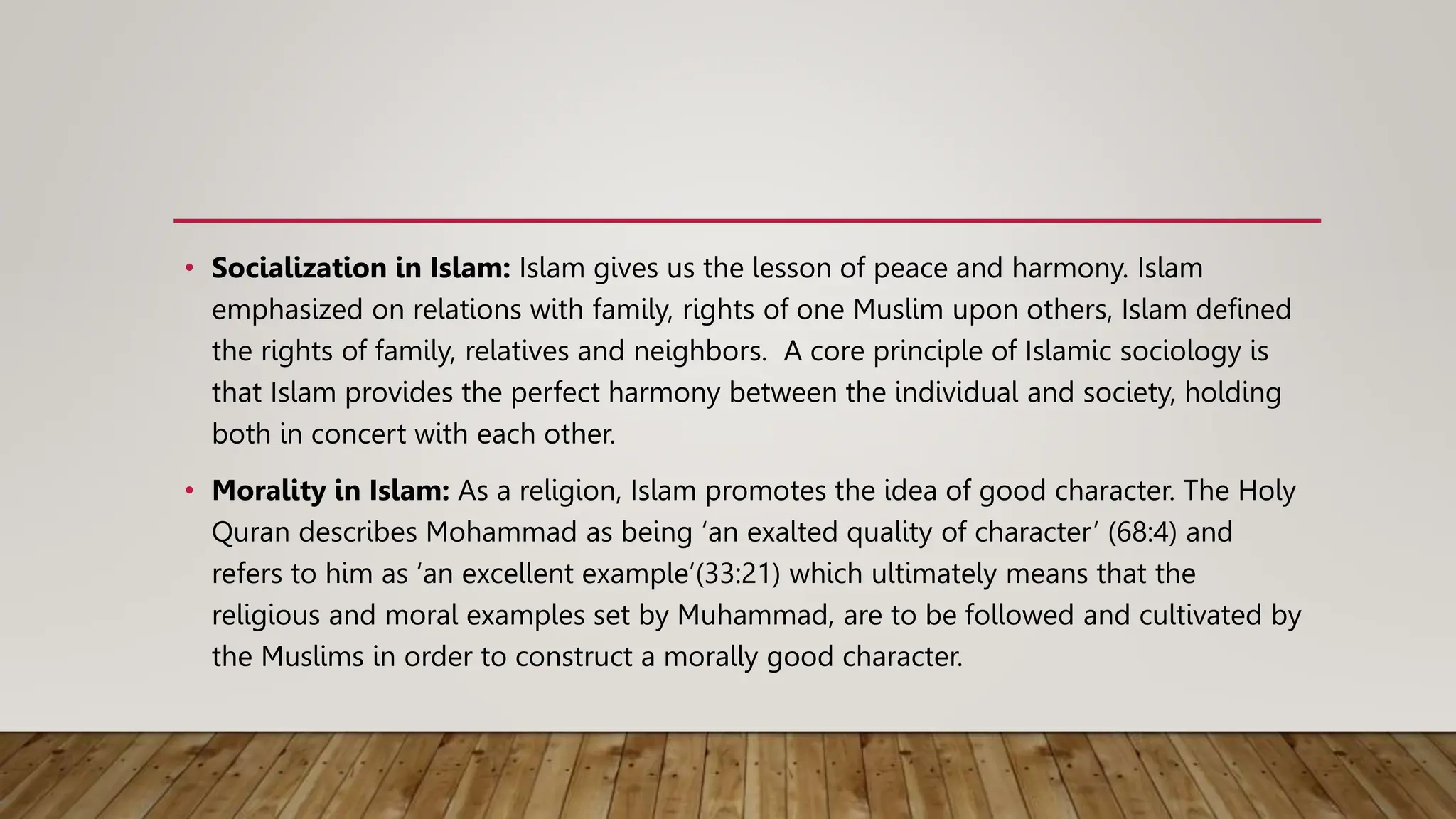 Islamic Sociology.pptx for the education and wrlfare. | PPTX