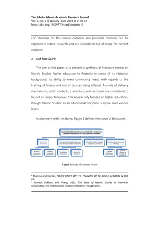 Islamic studies in australian universities - An analysis from the perspective of local training ...