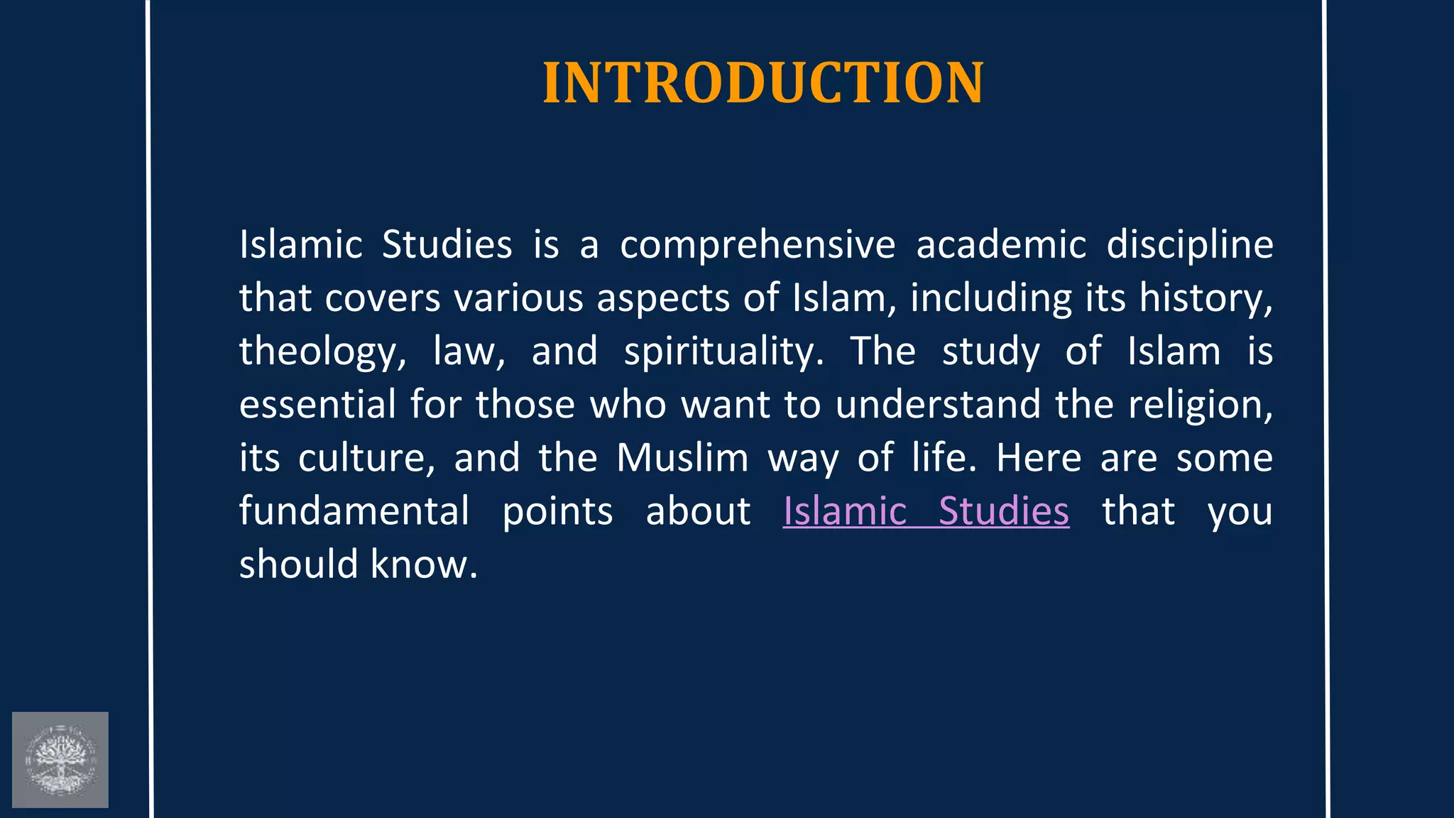 Islamic Studies_ Understanding the Fundamentals of Islam.pptx