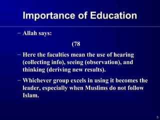 B.ed, 2nd Islamic system of education ppt | PPT