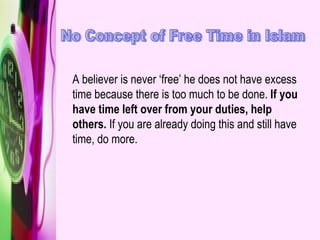 Islamic time management | PPT
