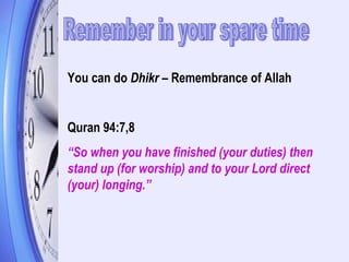 Islamic time management | PPT