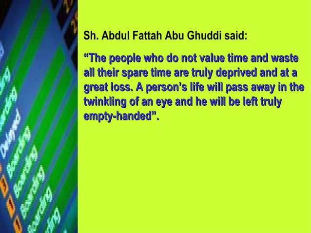 Islamic time management | PPT