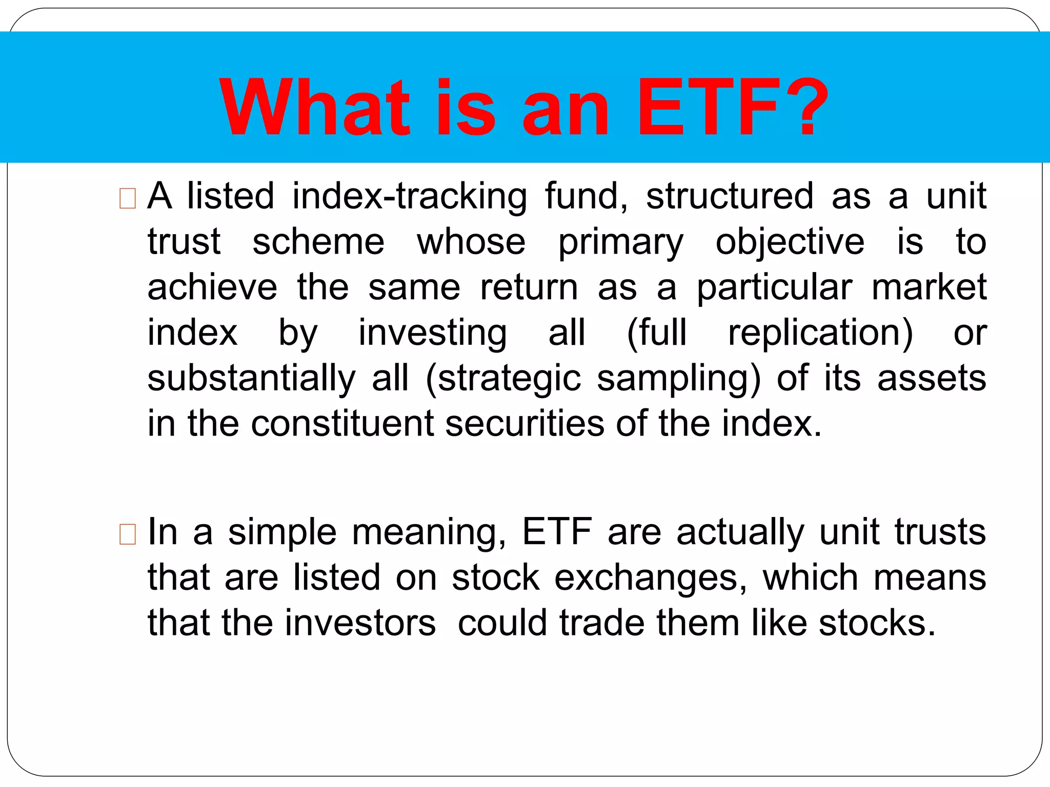 ISLAMIC UNIT TRUST AND ETF | PPTX