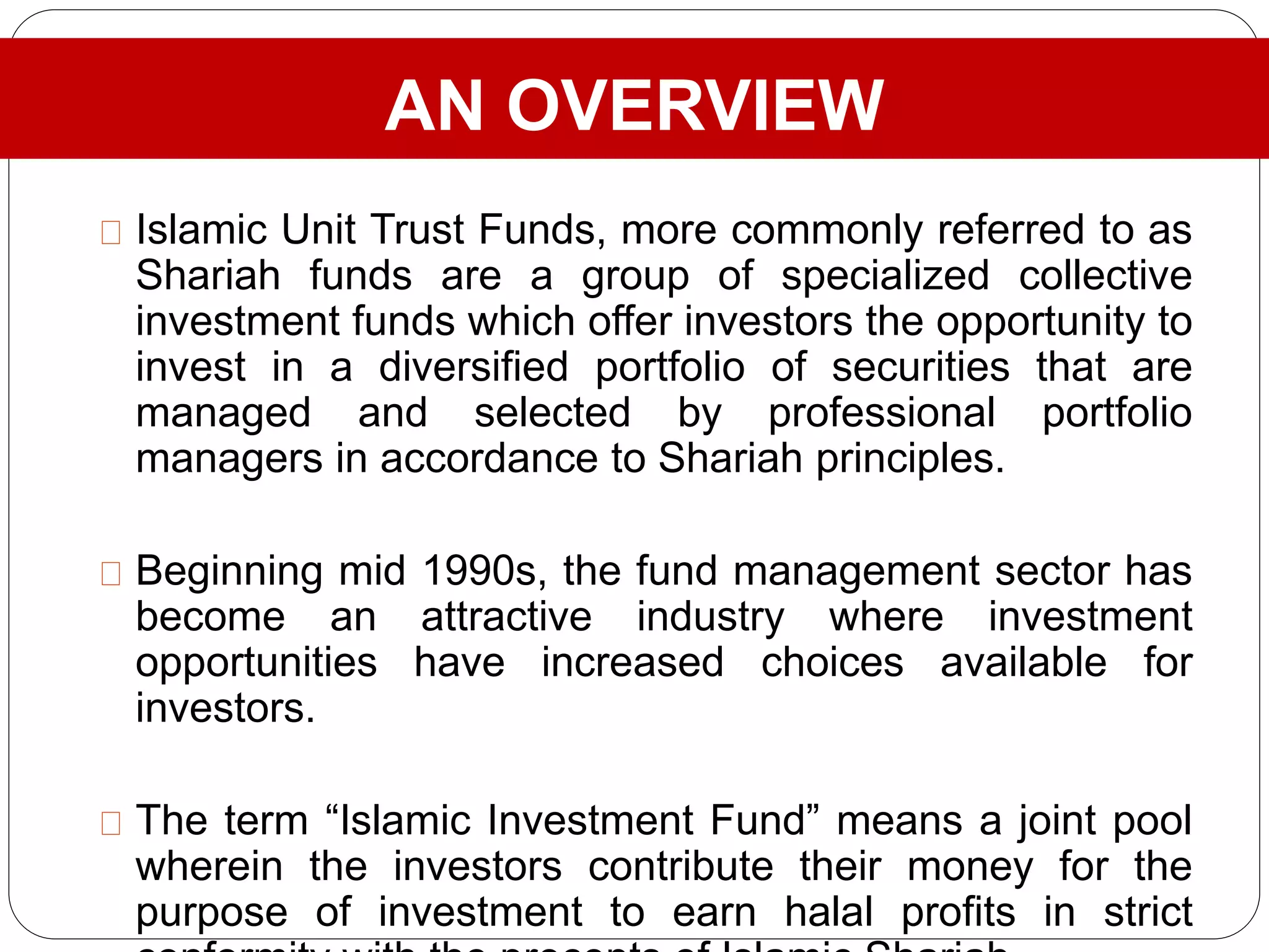 ISLAMIC UNIT TRUST AND ETF | PPTX