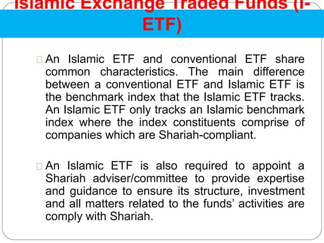 ISLAMIC UNIT TRUST AND ETF | PPTX