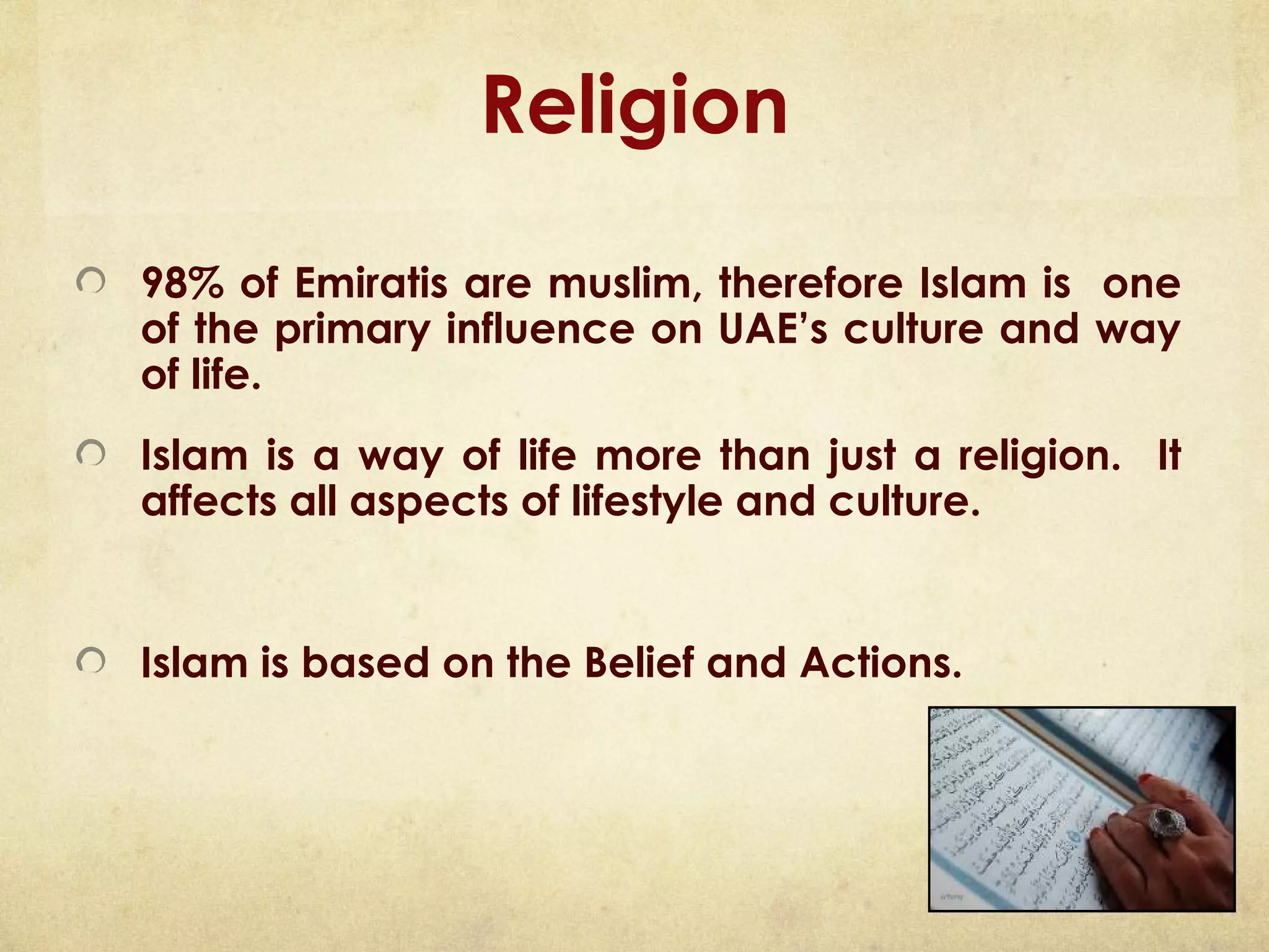 Islamic values & emirati culture | PPT