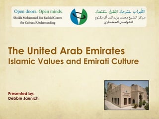 Islamic values & emirati culture | PPT