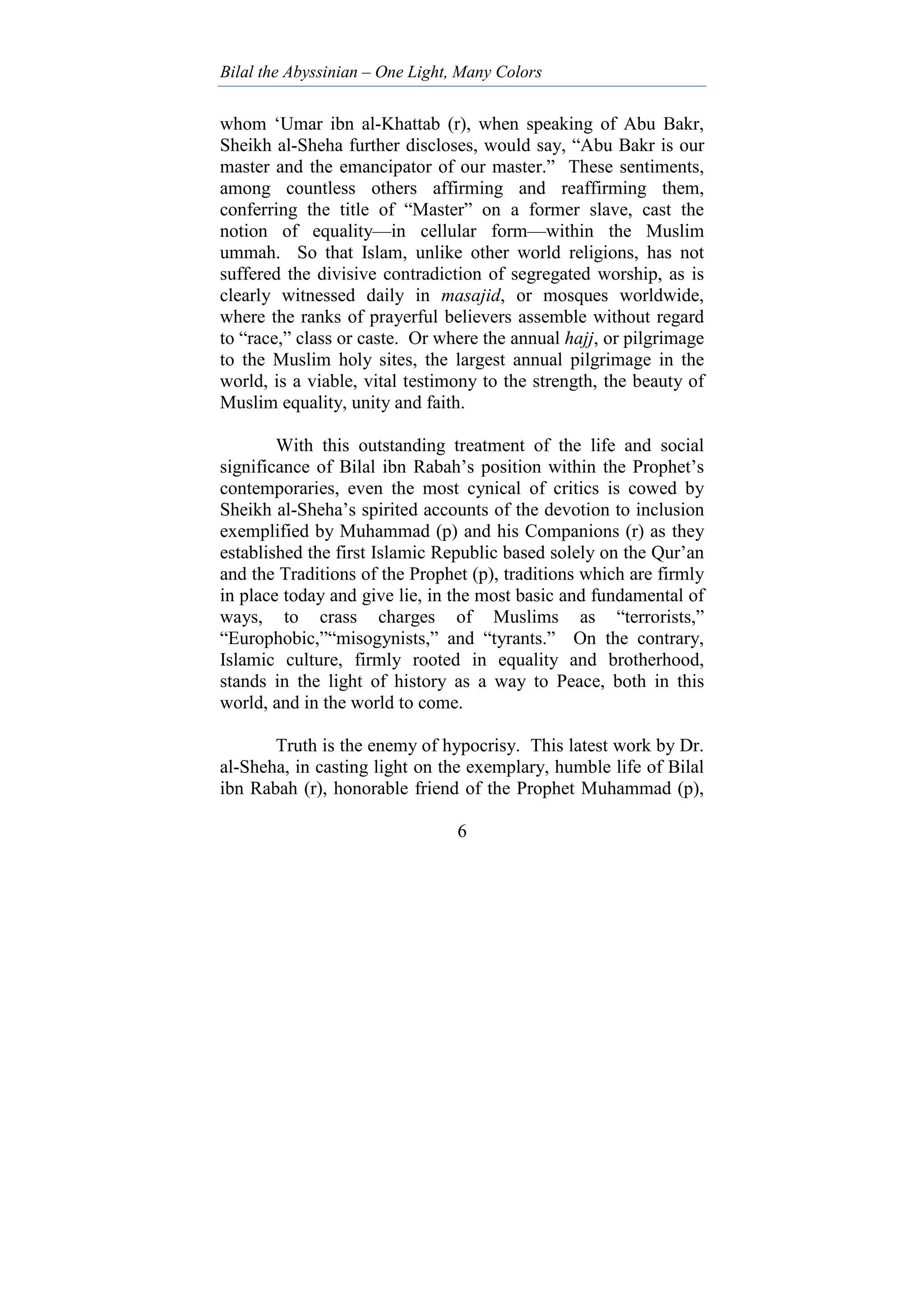 Islamic viewpoint on racism | PDF