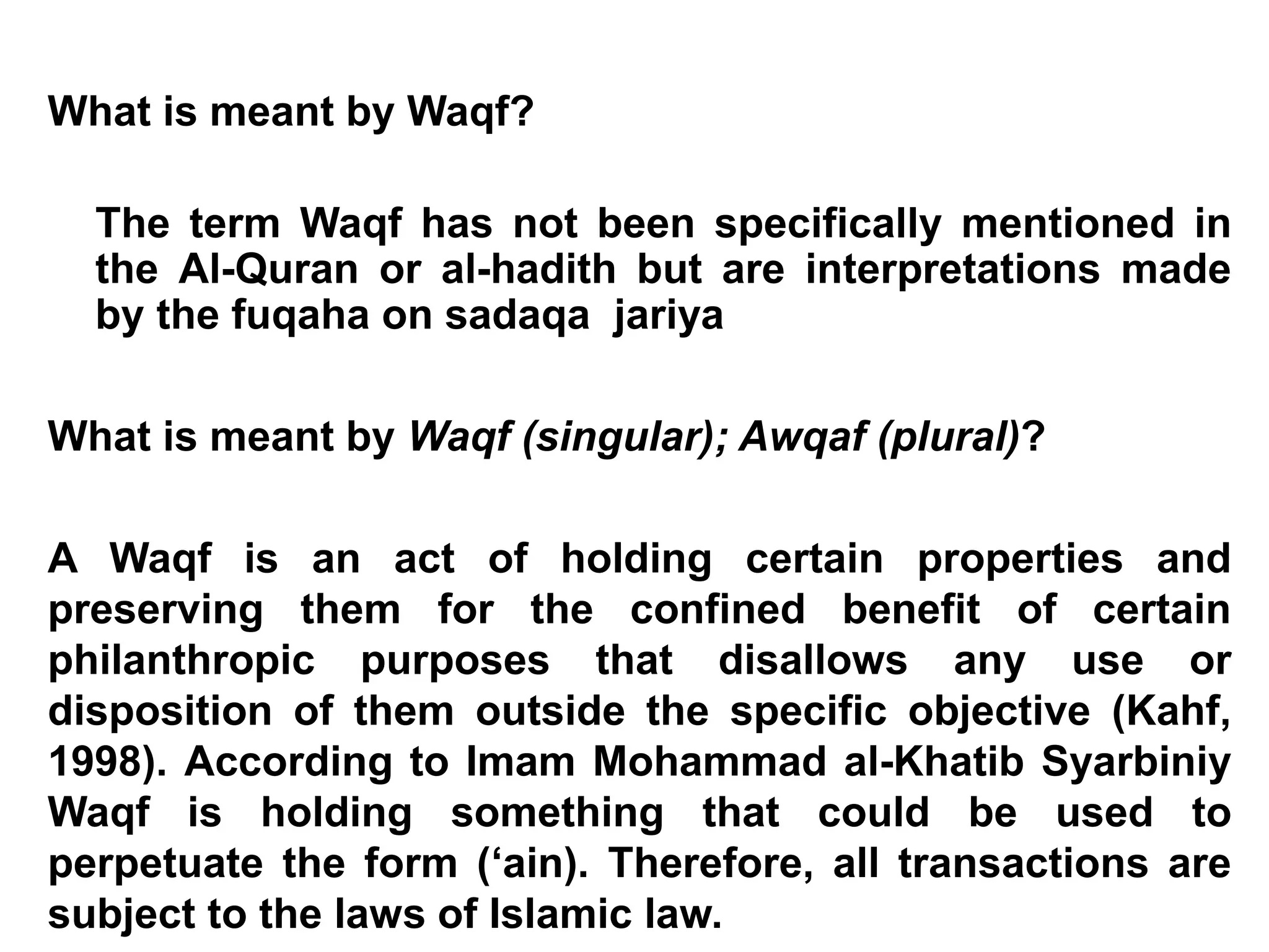Islamic Waqf according to Modern Islamic Law & Economics.pptx