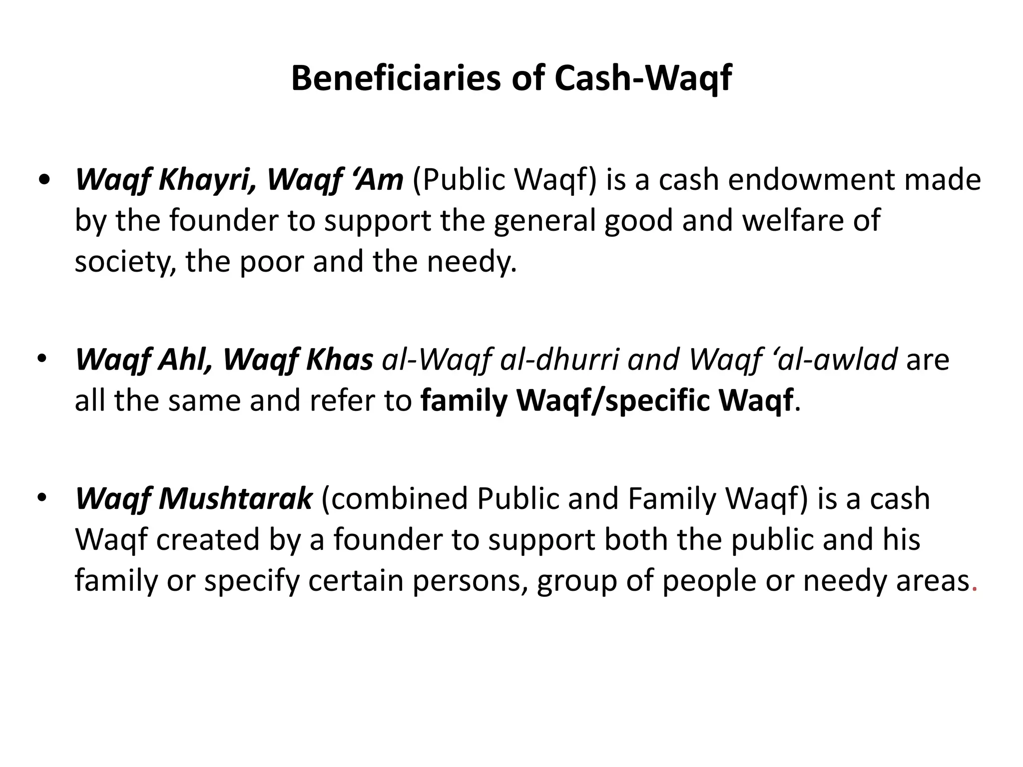 Islamic Waqf according to Modern Islamic Law & Economics.pptx