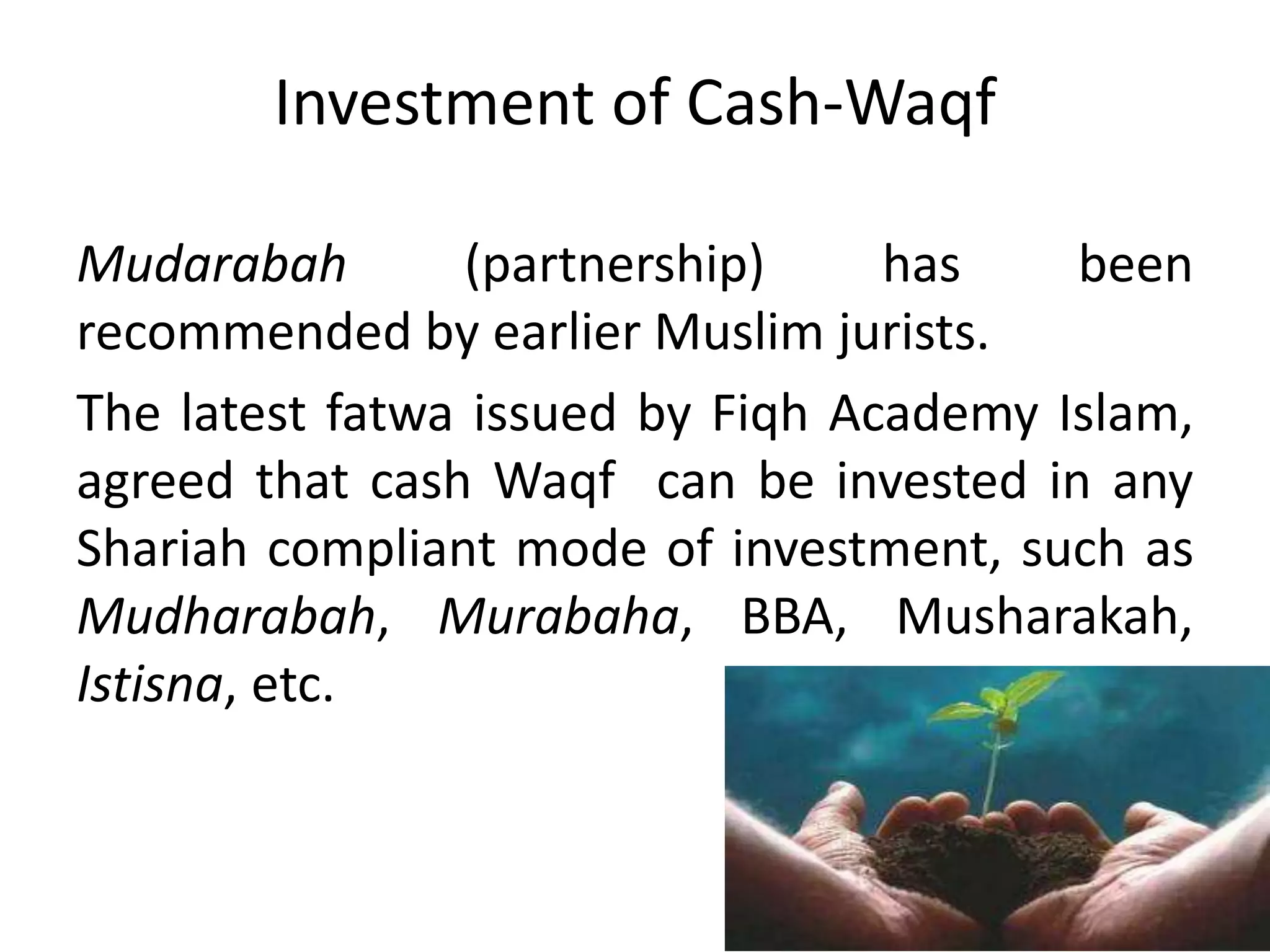 Islamic Waqf according to Modern Islamic Law & Economics.pptx