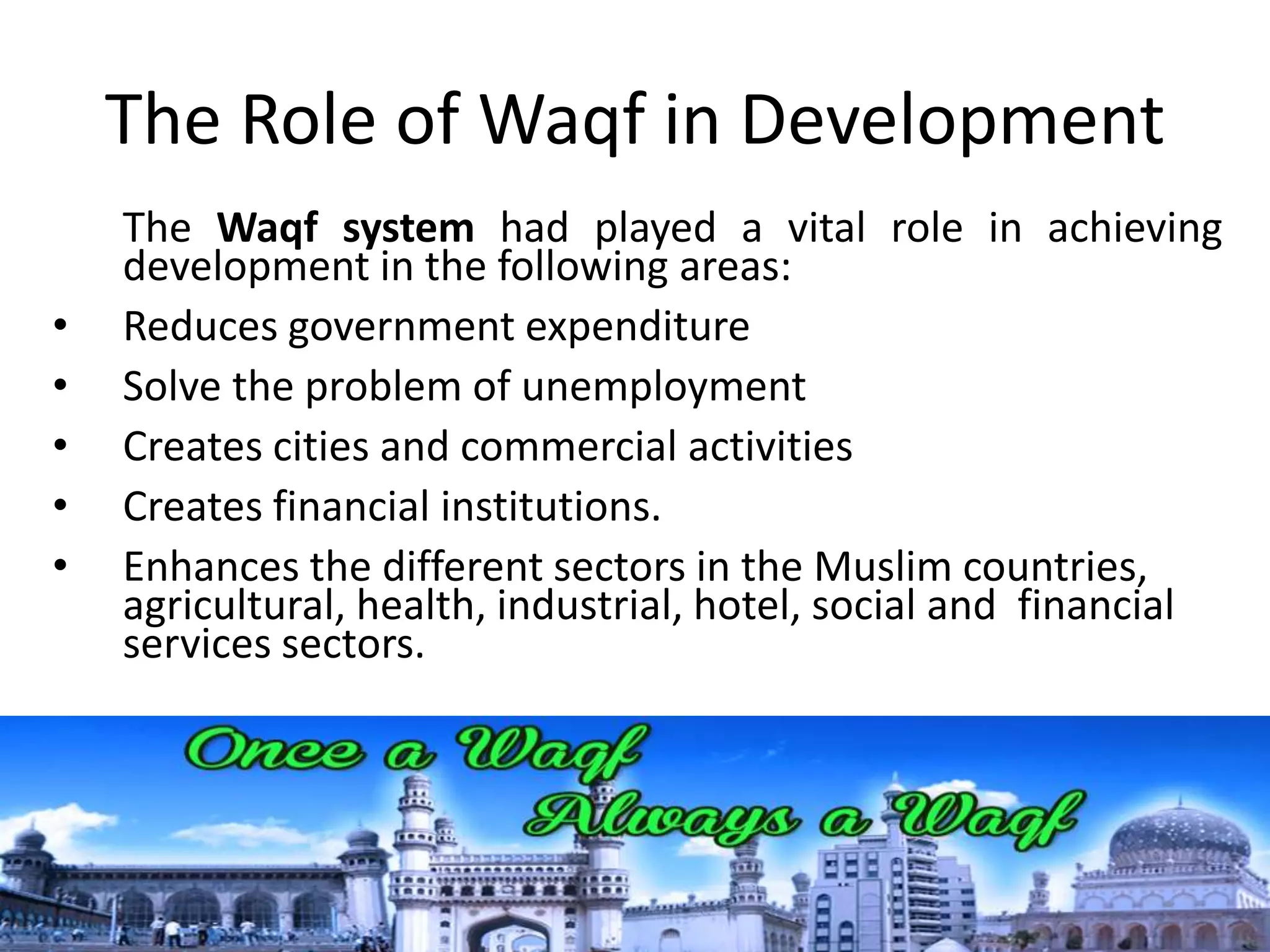 Islamic Waqf according to Modern Islamic Law & Economics.pptx