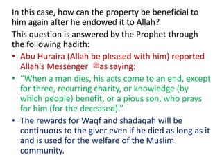 Islamic Waqf according to Modern Islamic Law & Economics.pptx