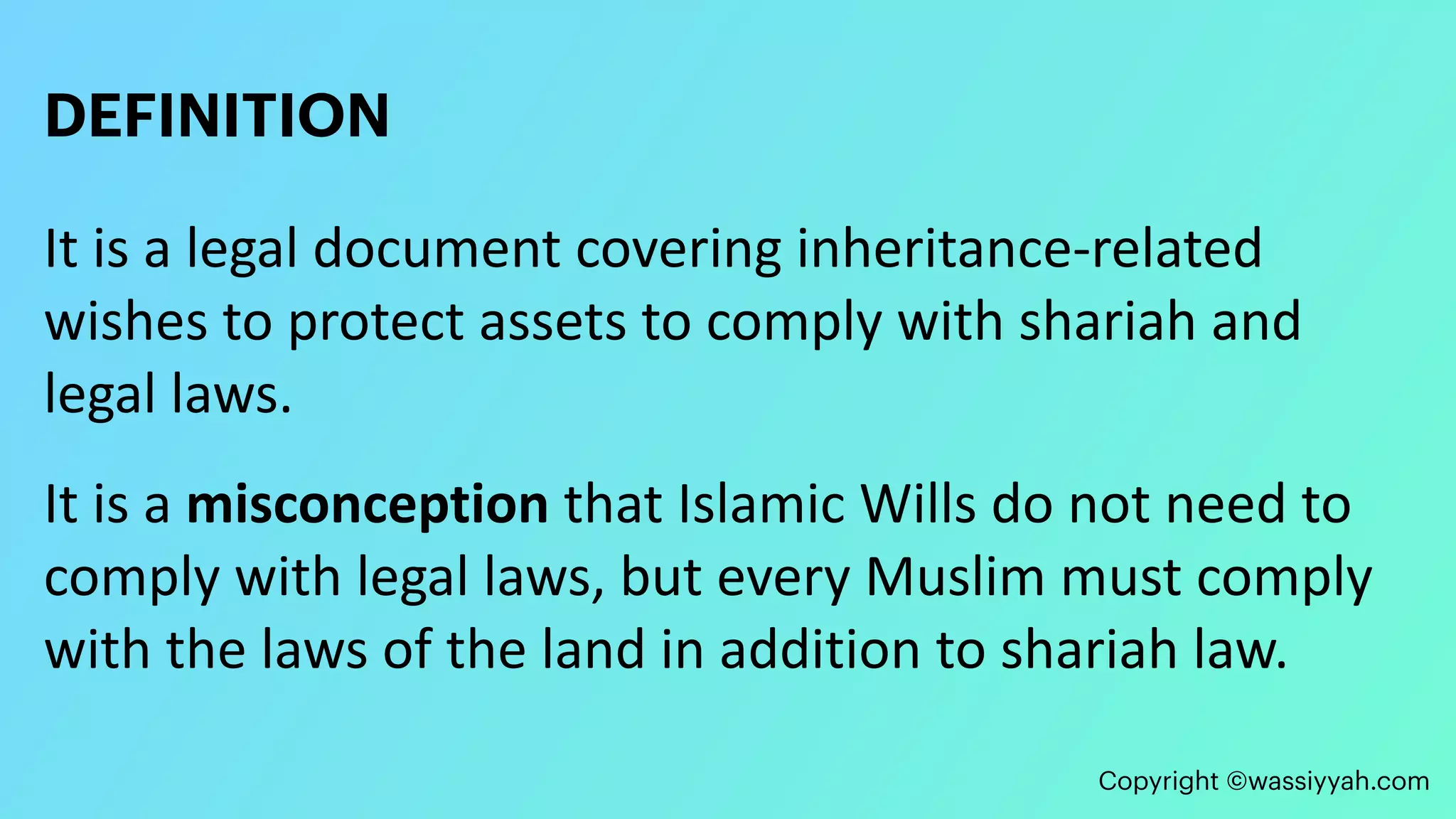 Islamic Will components | PDF