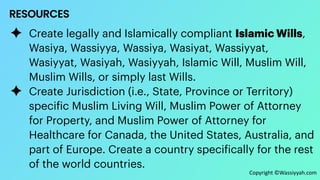 Islamic Will components | PPT