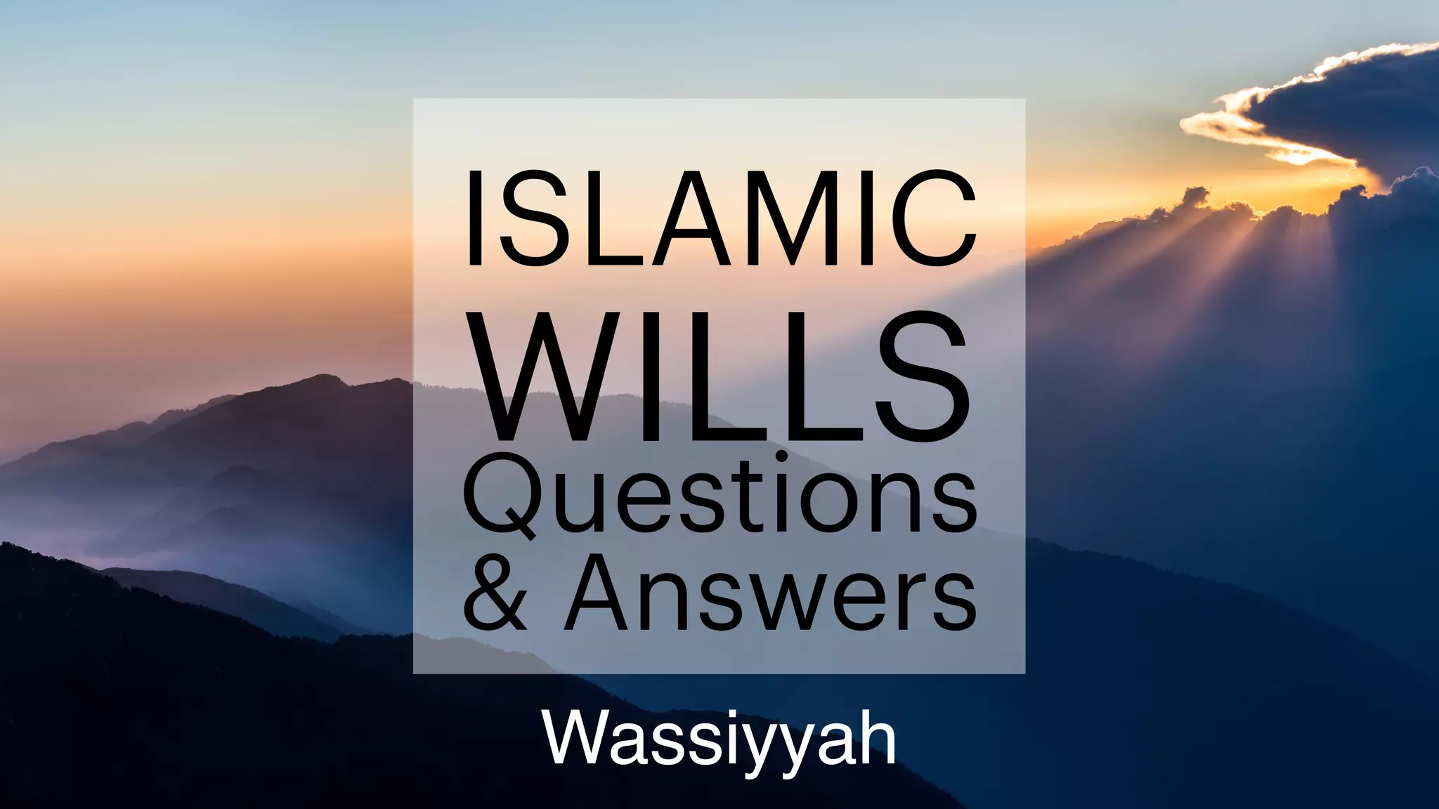 Islamic Will Questions and Answers | PDF
