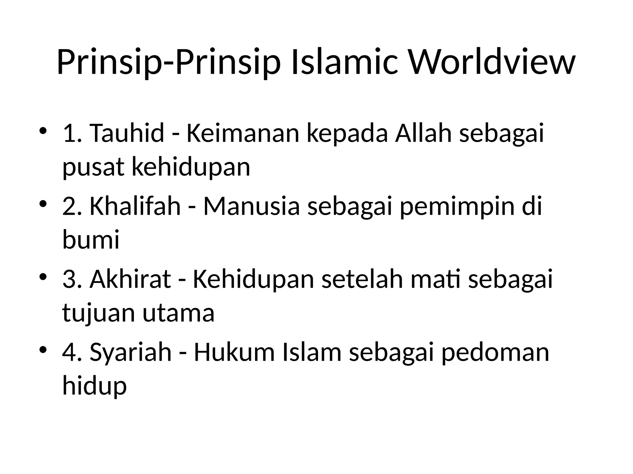 Islamic_Worldview_Presentation for common | PPTX