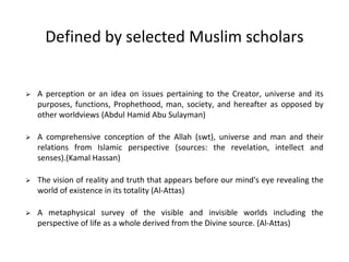 Islamic worldview | PPTX