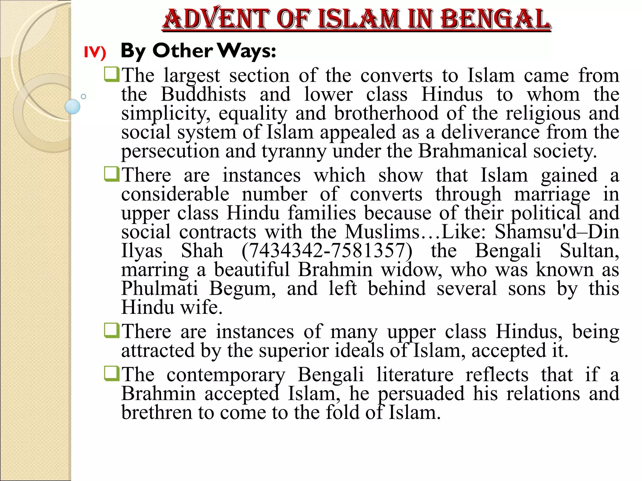 Islam in bengal | PPT