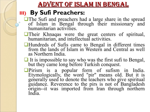 Islam in bengal | PPT