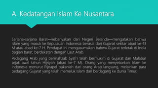 Islamisasi dan silang budaya di nusantara sesi 1 | PPTX