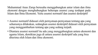 Islamisasi Ekonomi Konsep & Metodologi | PPTX
