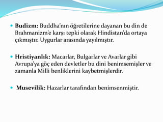 İslamiyet öncesi türk devletlerinde kültür ve medeniyet | PPT