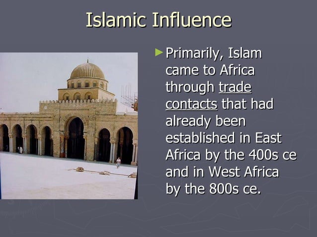Islamization and trade africa | PPT