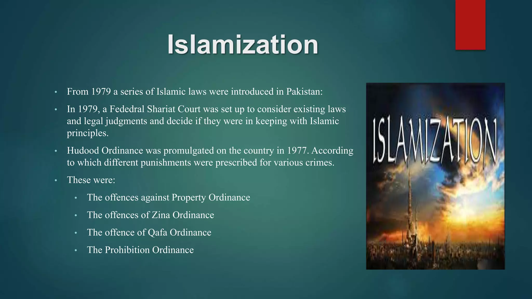 Islamization under zia ul haq.pptx