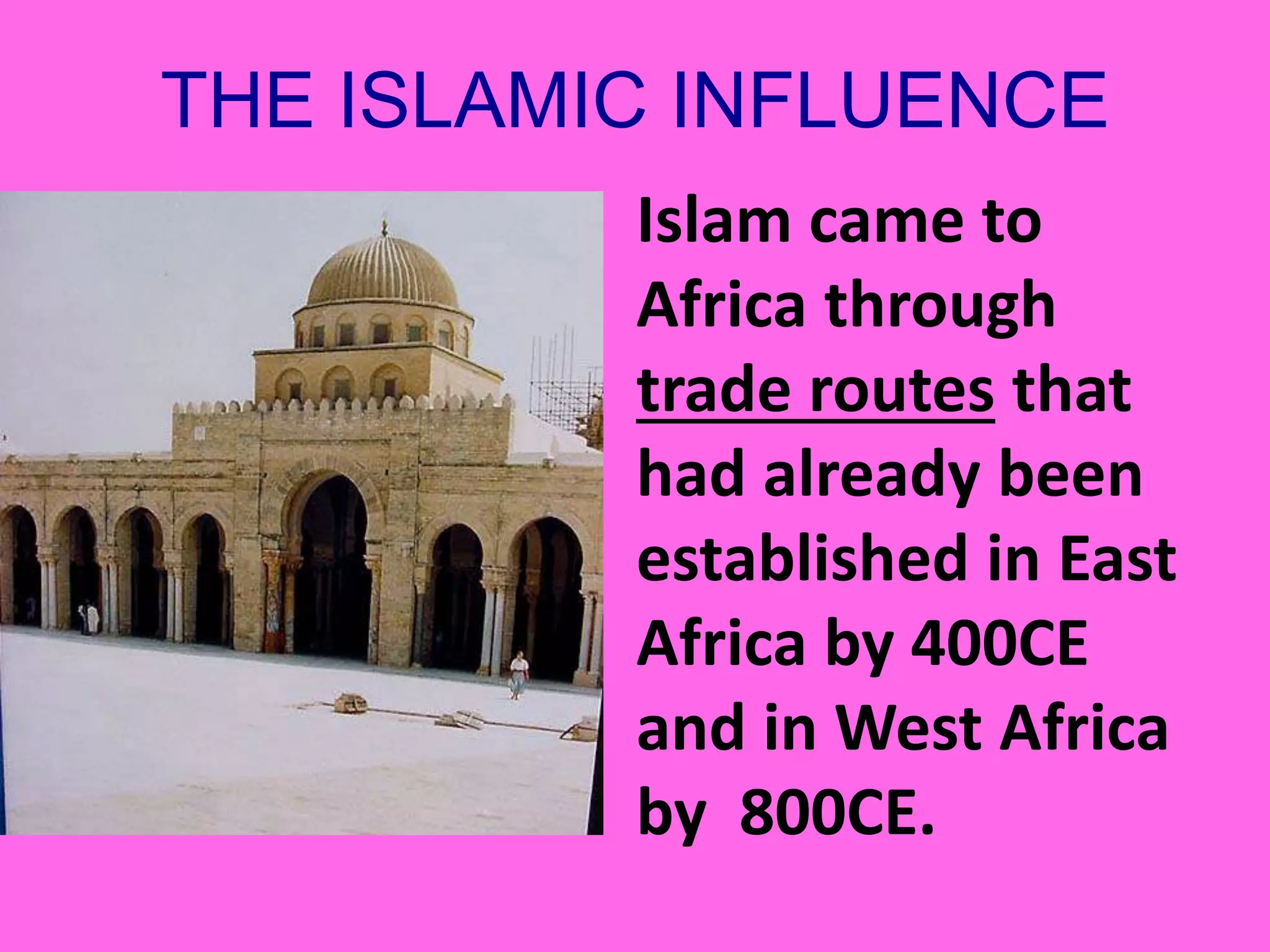 Islam lesson 10 Muslim Trade Routes day 2 | PPT