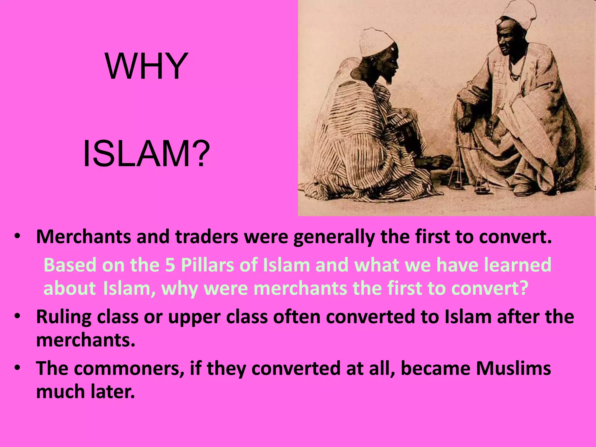 Islam lesson 10 Muslim Trade Routes day 2 | PPT