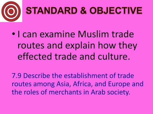Islam lesson 10 Muslim Trade Routes day 2 | PPTX