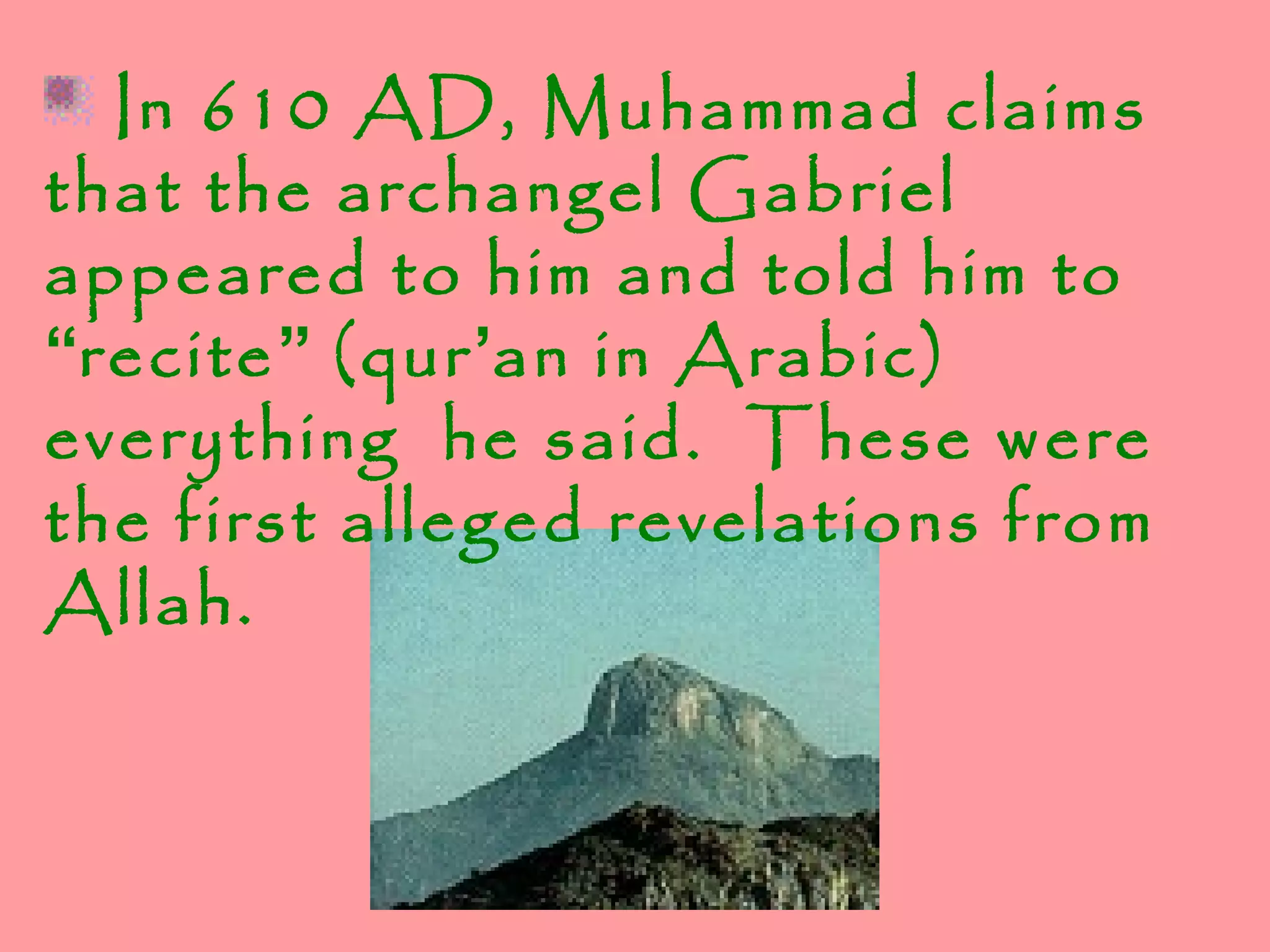 Islam lesson 2 Muhammad | PPT