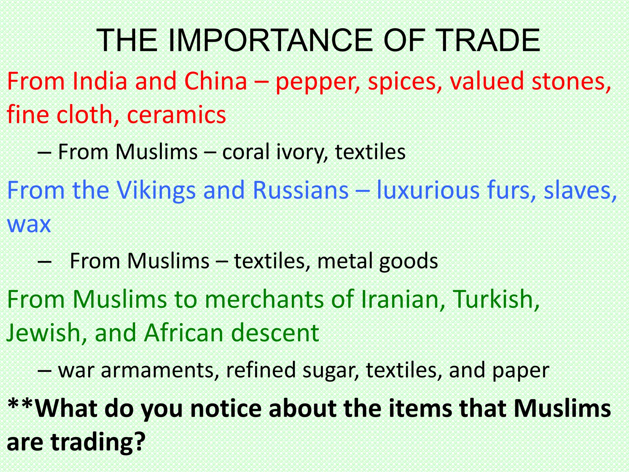 Islam lesson Muslim Trade Routes | PPTX | Islam | Religion & Spirituality