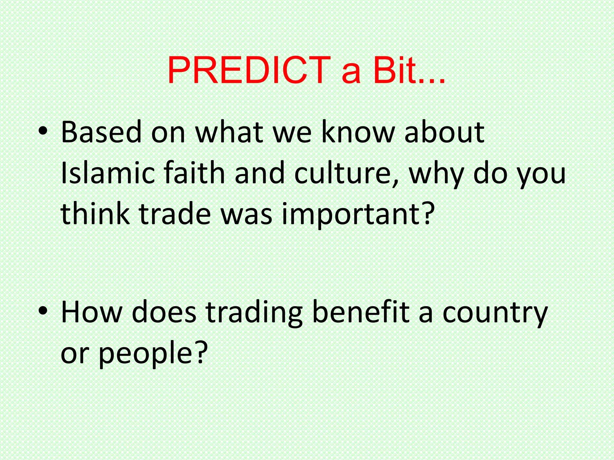 Islam lesson Muslim Trade Routes | PPTX | Islam | Religion & Spirituality