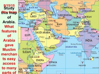 Islam lesson Muslim Trade Routes | PPTX