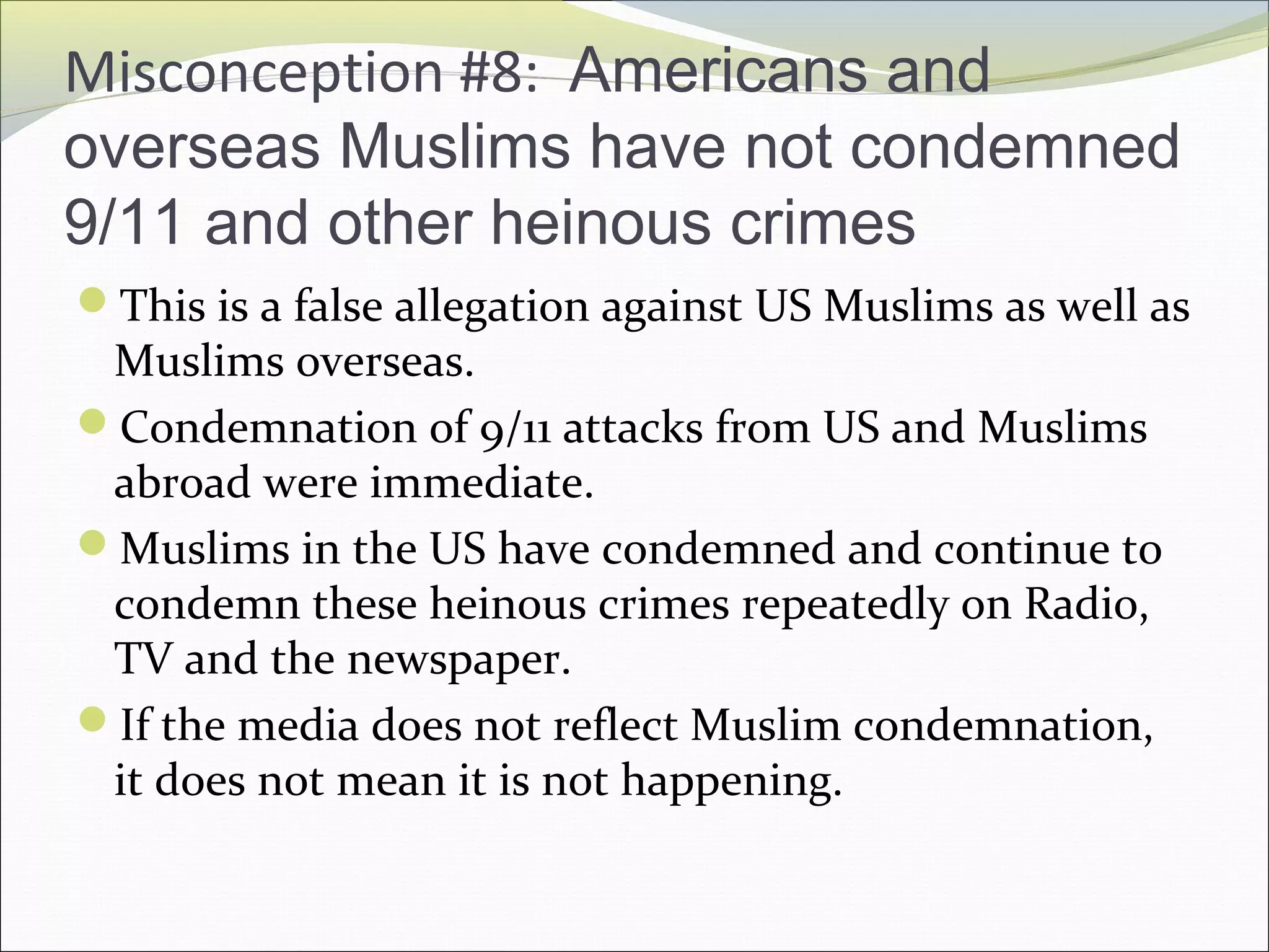 Myths and Misconceptions About The Religion of Islam | PPT | Islam ...
