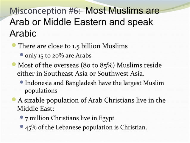 Myths and Misconceptions About The Religion of Islam | PPT