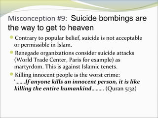 Myths and Misconceptions About The Religion of Islam | PPT | Islam ...
